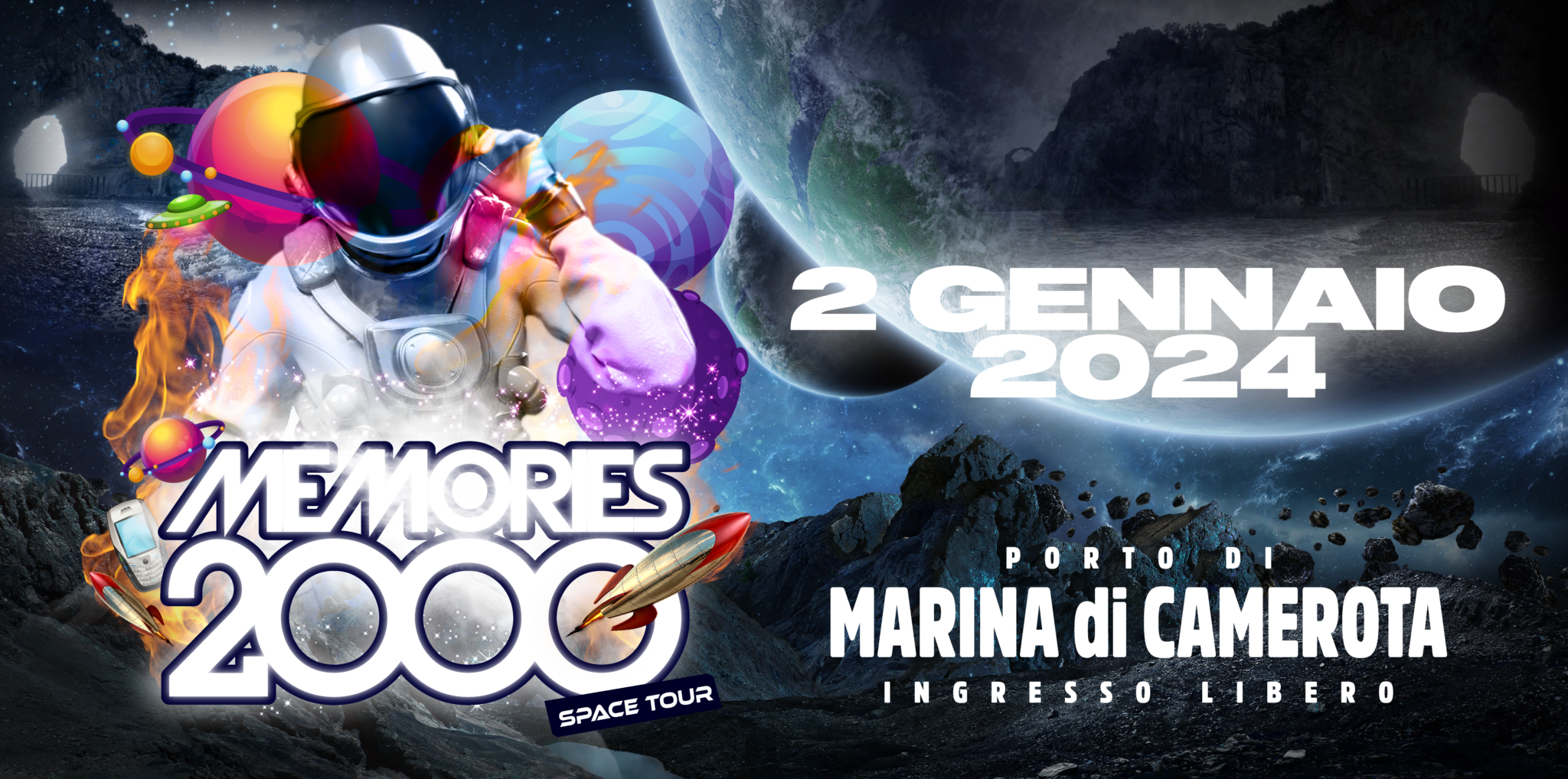 Marina di Camerota, tutto pronto per Memories 2000: migliaia di persone per un party spaziale ...