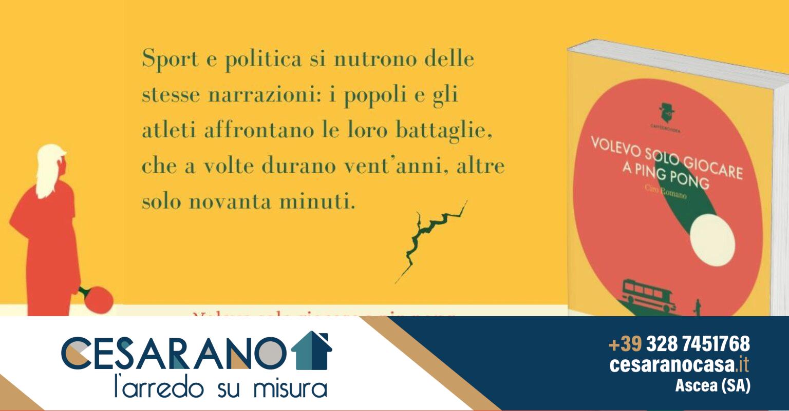 Volevo solo giocare a ping pong: l’esordio letterario di Ciro Romano. Anteprima nazionale a ...