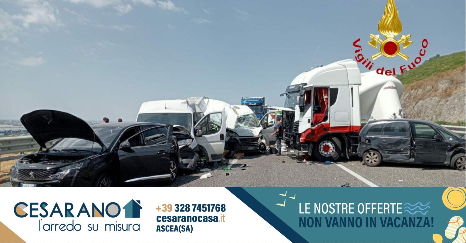 Incidente Eboli: camionista indagato per omicidio stradale plurimo ...