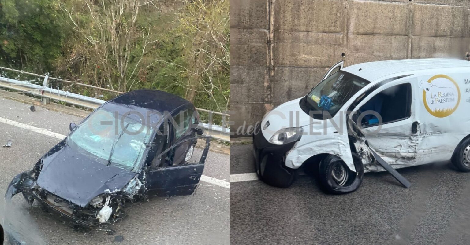 Incidente lungo la Cilentana, due le auto coinvolte | Giornale del Cilento